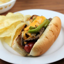 Philly Cheese Steak Hot Dogs Recipe - Cully's Kitchen