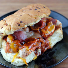 Texas BBQ Chicken and Cheddar Sandwich Recipe - Cully's Kitchen