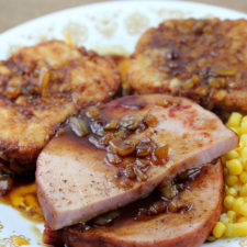 Ham Steak with Red-Eye Gravy - Cully's Kitchen