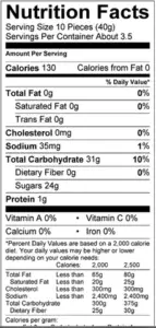 Trolli Sour Gummy Worms Nutrition Facts